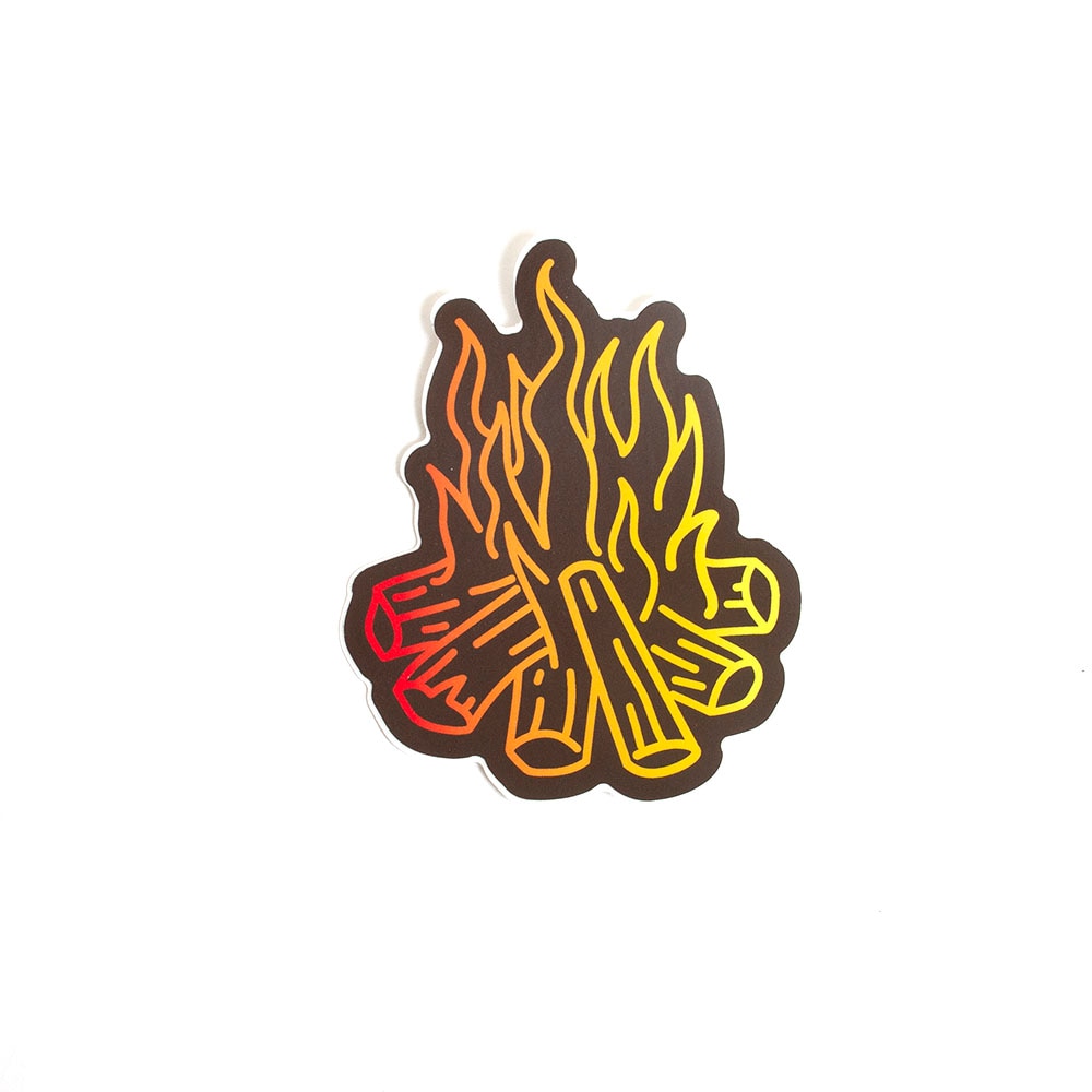 StickersNW 3" Sticker Campfire