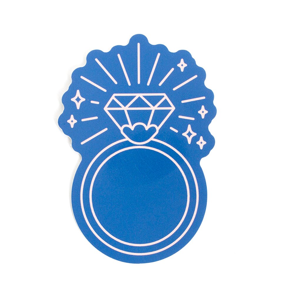 StickersNW 3" Sticker Diamond Ring