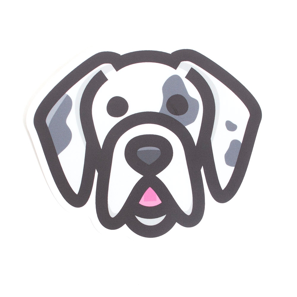 StickersNW 3" Sticker Great Dane Head