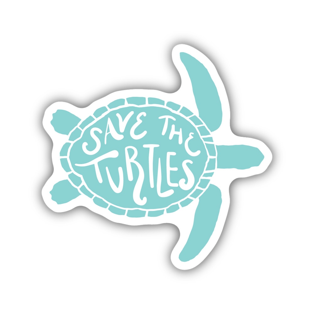 Stickers Northwest 3" Sticker Save the Turtles