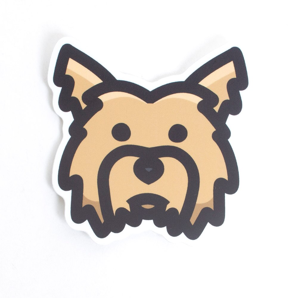 StickersNW 3" Sticker Terrier Head