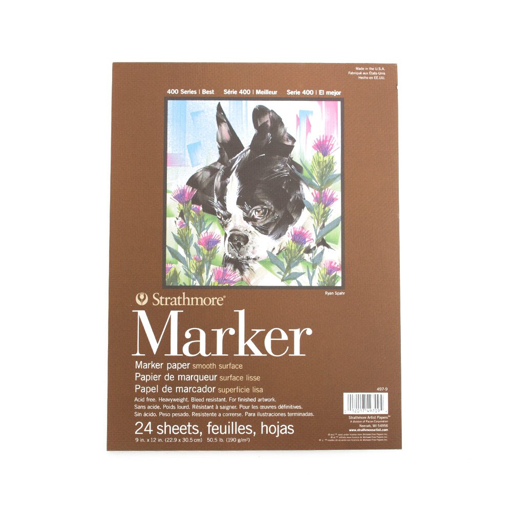 Strathmore Smooth Marker Paper Pad 24 Sheets