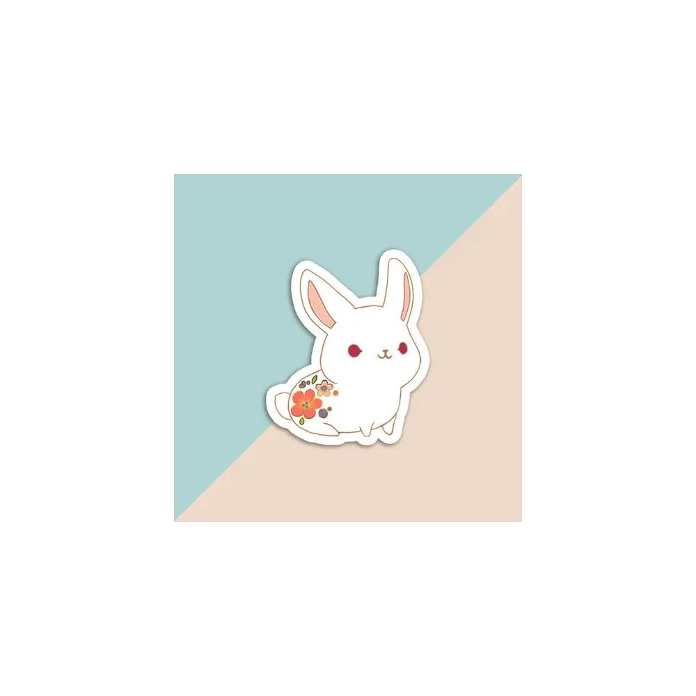 Thousand Skies Vinyl Transparent Sticker White Rabbit