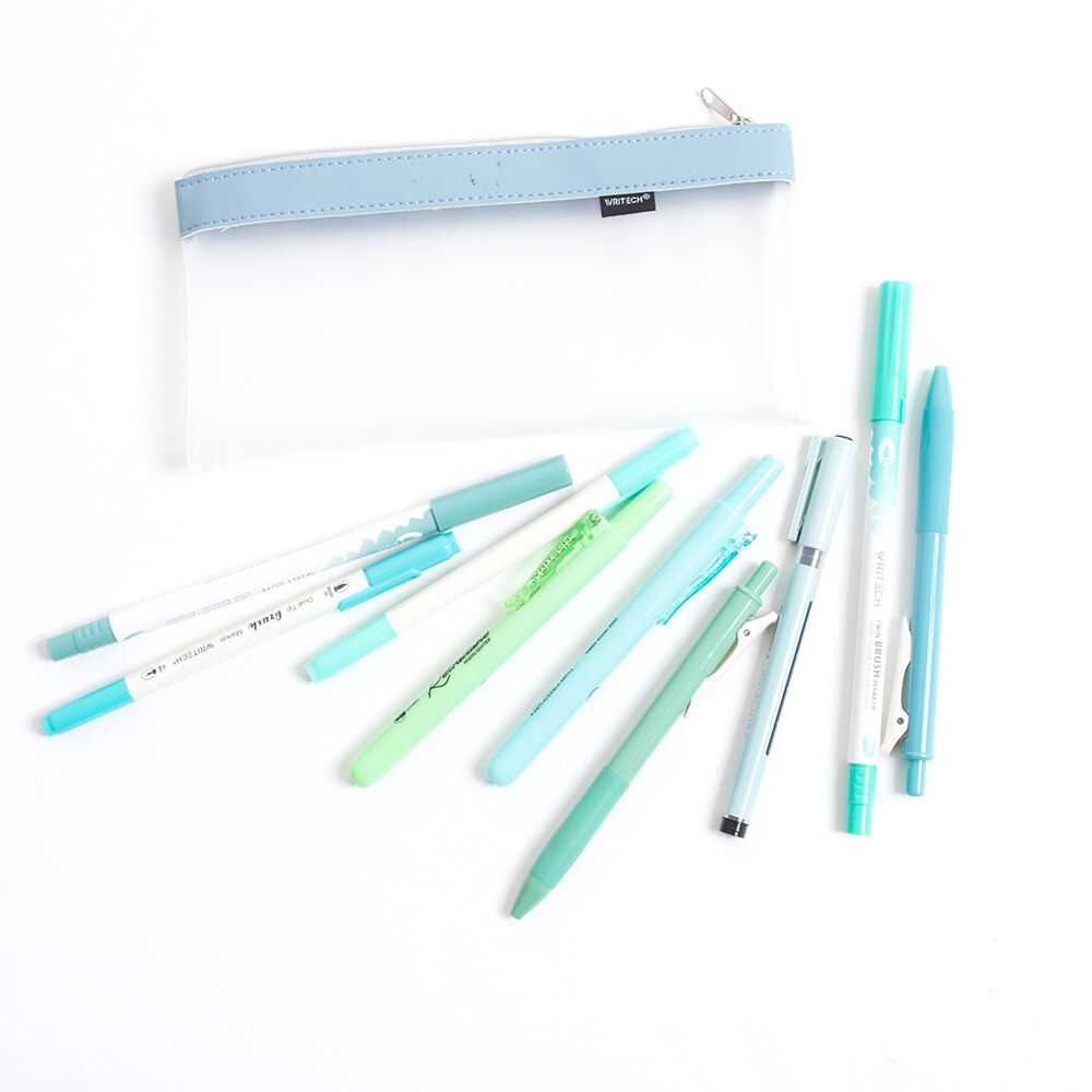 Writech Journal 9Pen Kit Green & Blue