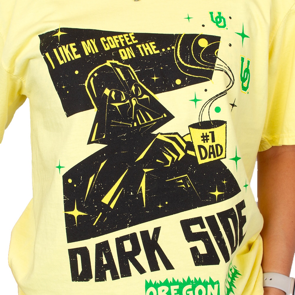 Yellow 'Blue 84' Cotton Crew Star Wars 25 Vadar Like Coffee on Dark ...