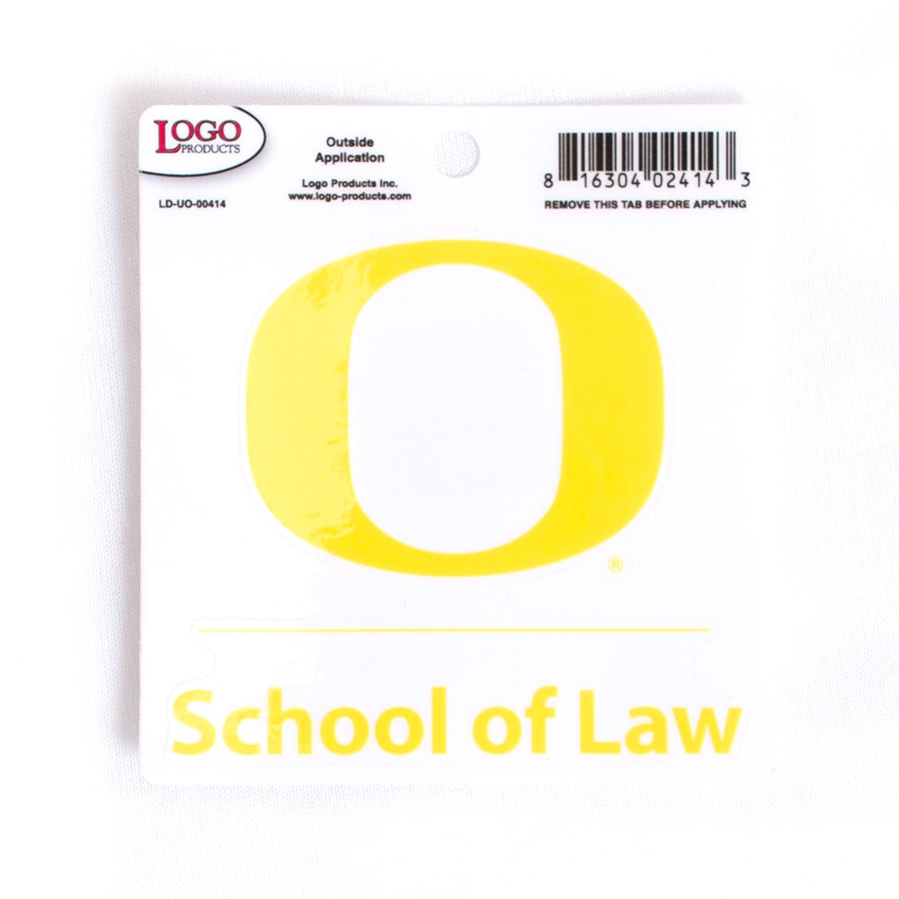 Yellow Logo Product 4" Vinyl Outside Application O Law Decal