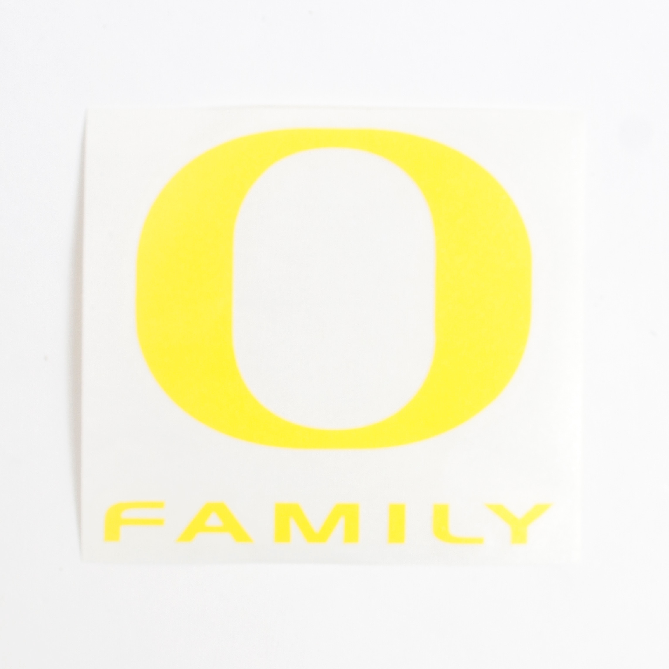 Yellow O Family 4"x4" Decal