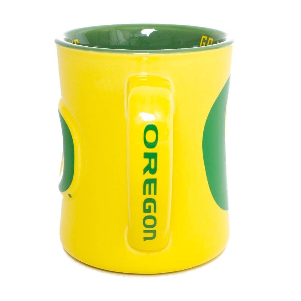 Yellow RFSJ 16oz Glossy Relief Diner Mug Green O & Go Duck Lip Print ...