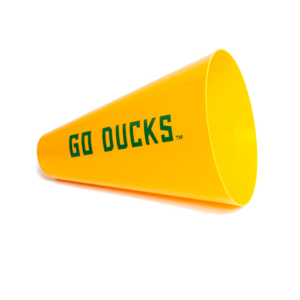 Yellow Spirit 7" Plastic Green Go Ducks Megaphone