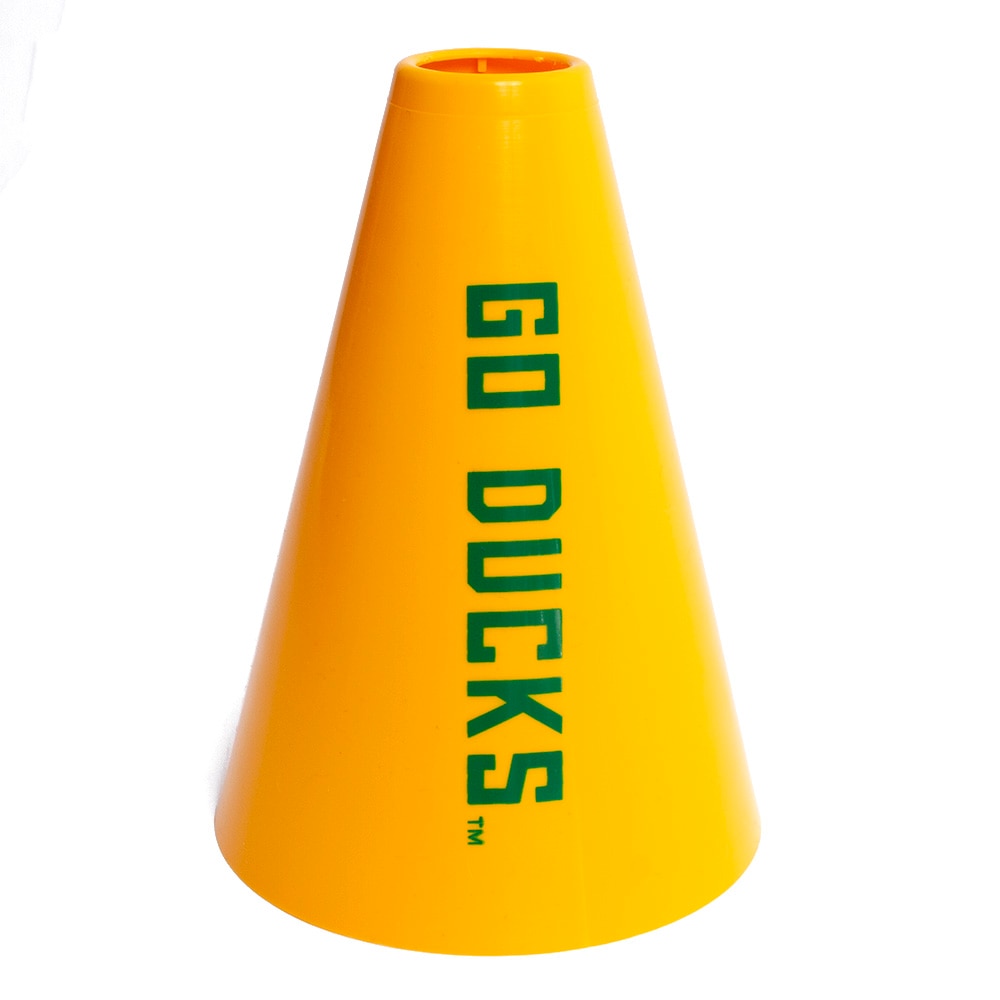 Yellow Spirit 7" Plastic Green Go Ducks Megaphone