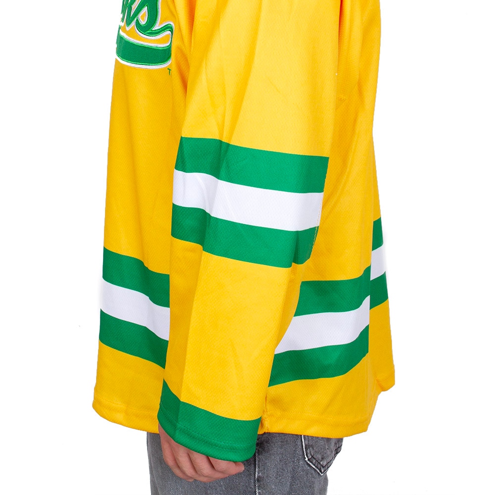 Yellow UO Ducks Hockey Authentic 26 Oregon with Tail Hockey Jersey