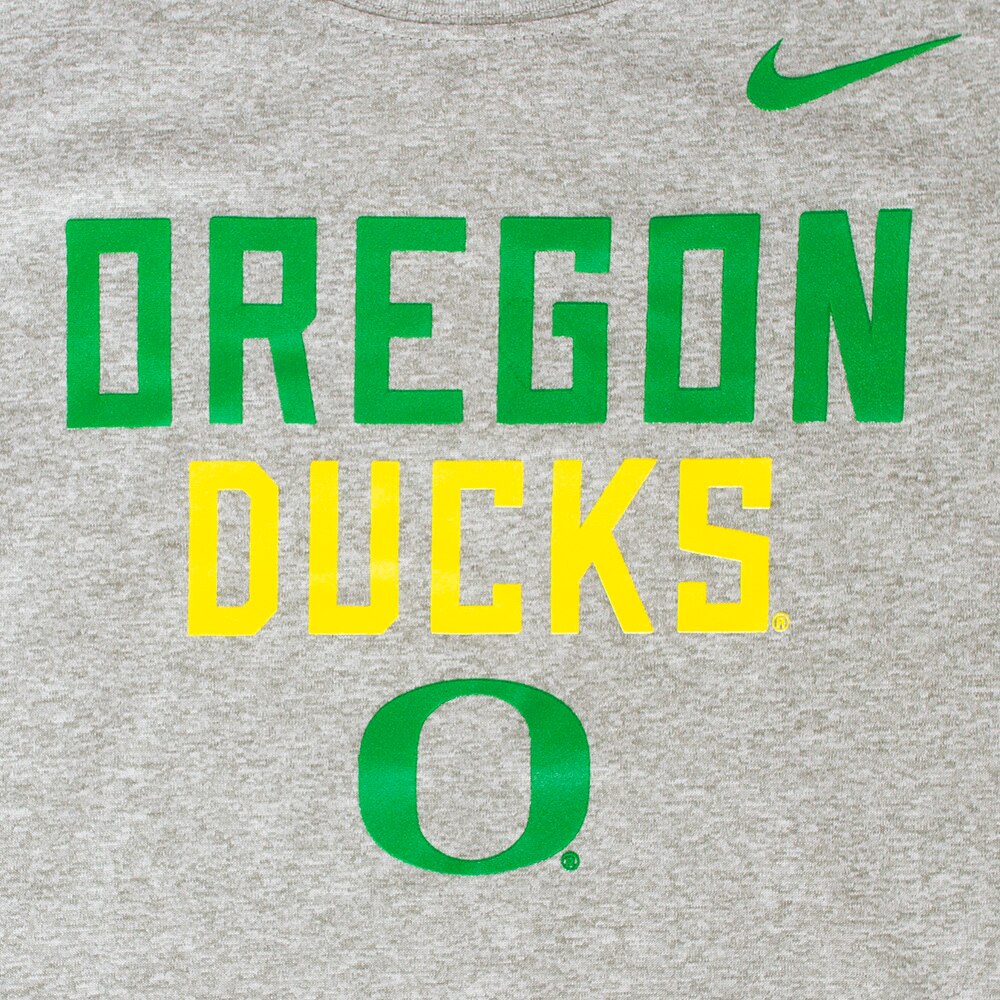 Youth Grey Nike Oregon Ducks O Team Legend T-Shirt